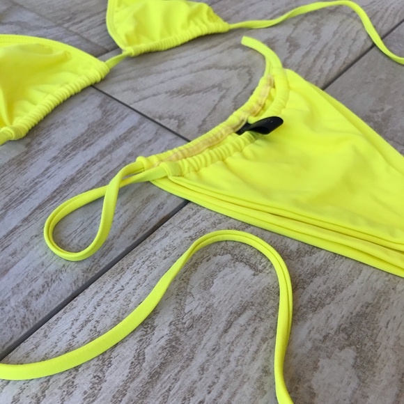 Disruptive Youth | Swim | Neon Yellow Swim Set | Poshmark